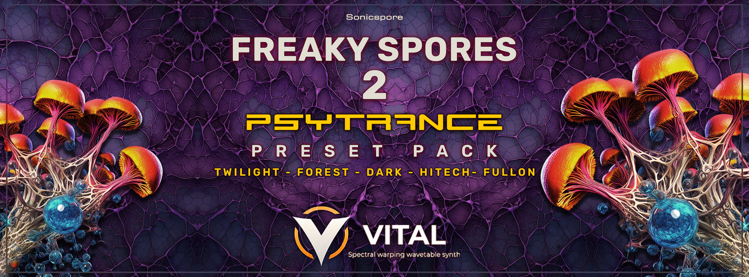 Sonicspore Sounds Vst presets Midi Sample Packs for Psytrance Ambient