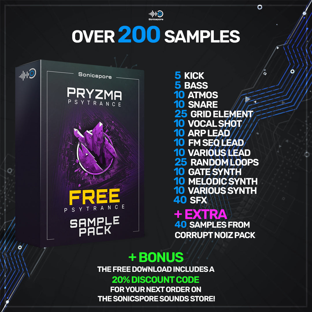 FREE Psytrance Sample Pack - PRYZMA – Sonicspore Sounds