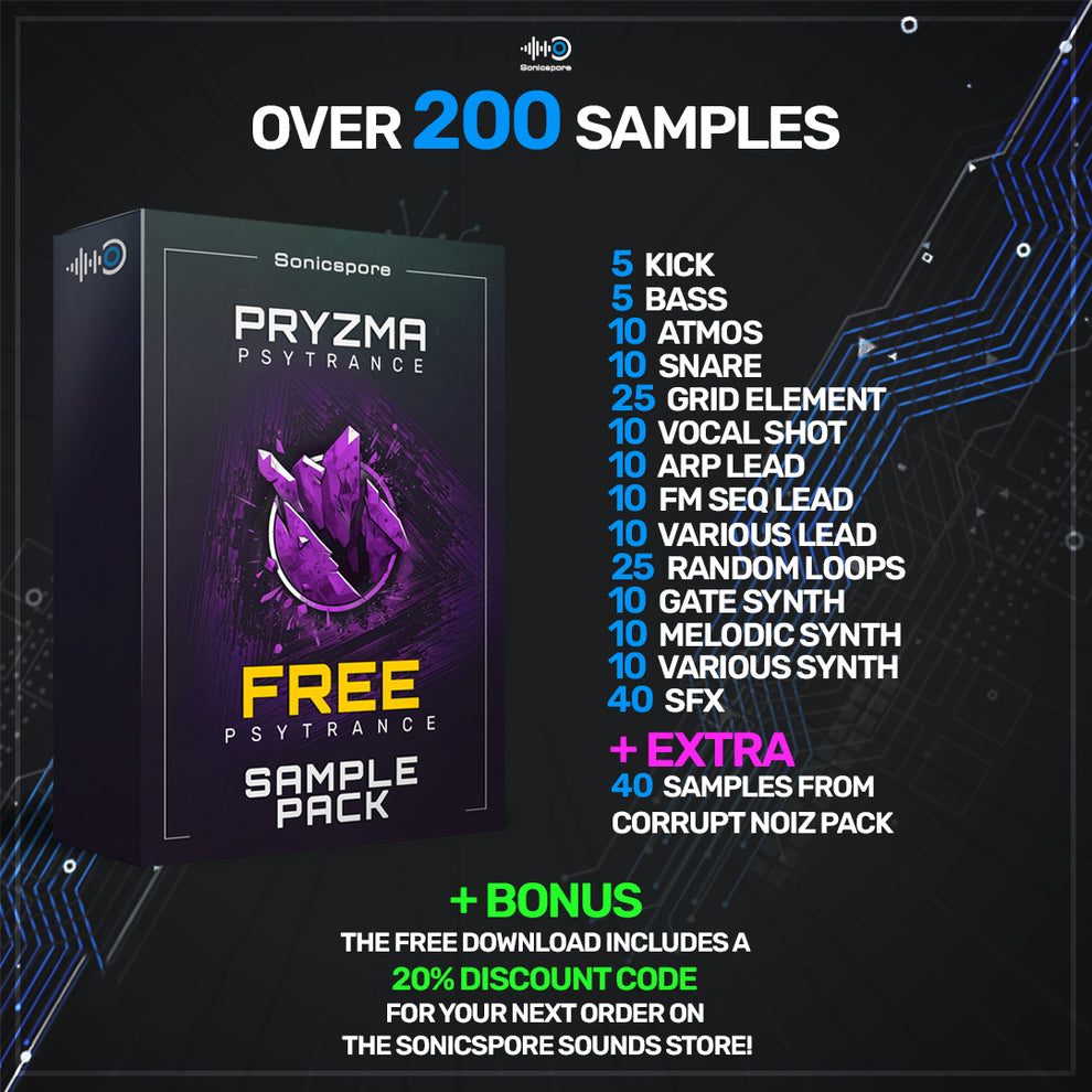 FREE Psytrance Sample Pack - PRYZMA – Sonicspore Sounds